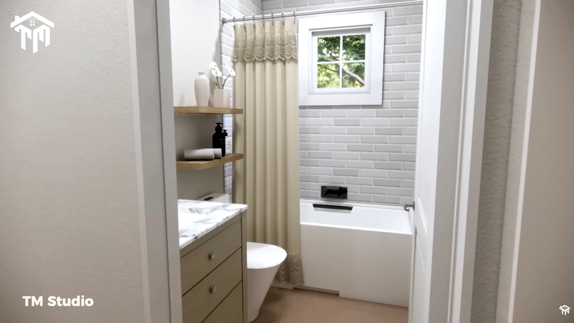 TMS-012-CF1 | 2-Bedroom - TM Studio - Small House Design