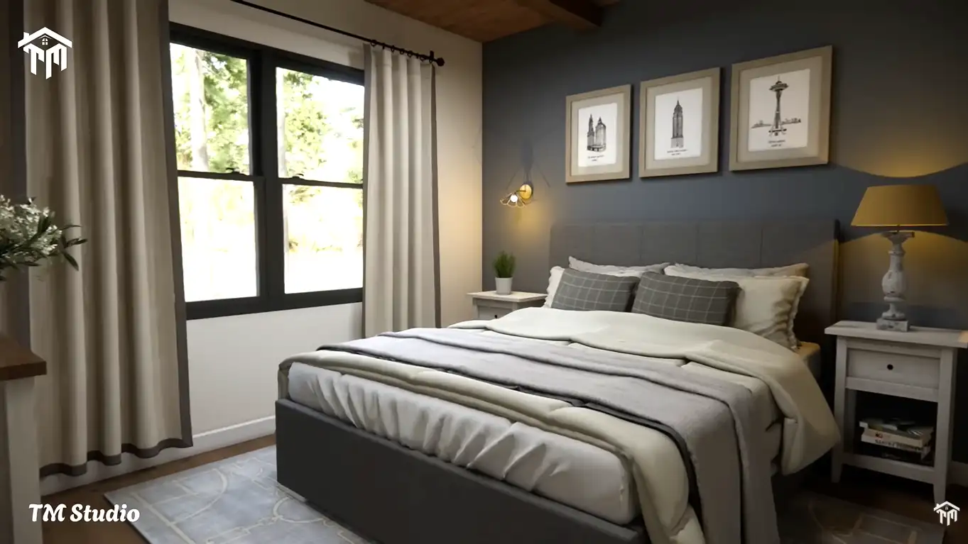 TMS-017-CF1 | 2-Bedroom - TM Studio - Small House Design