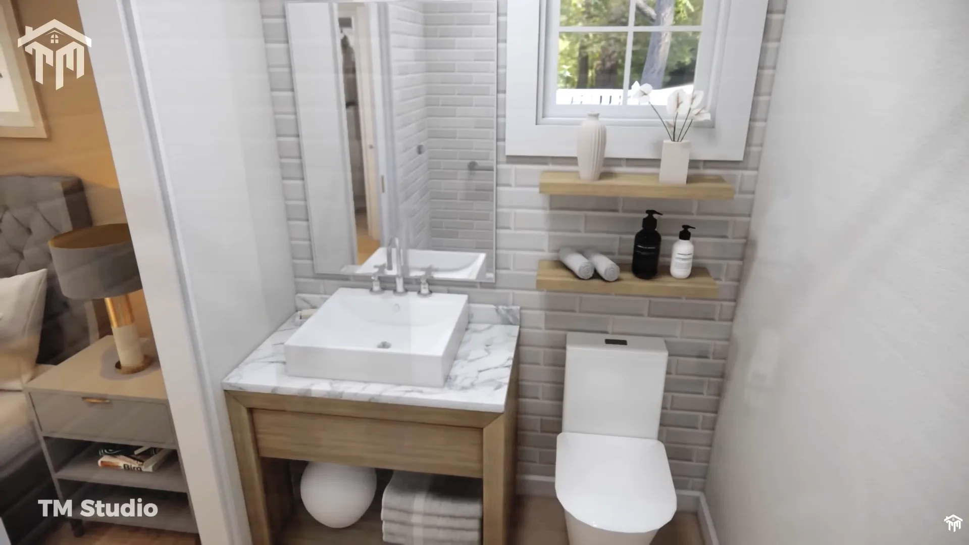 TMS-012-CF1 | 2-Bedroom - TM Studio - Small House Design