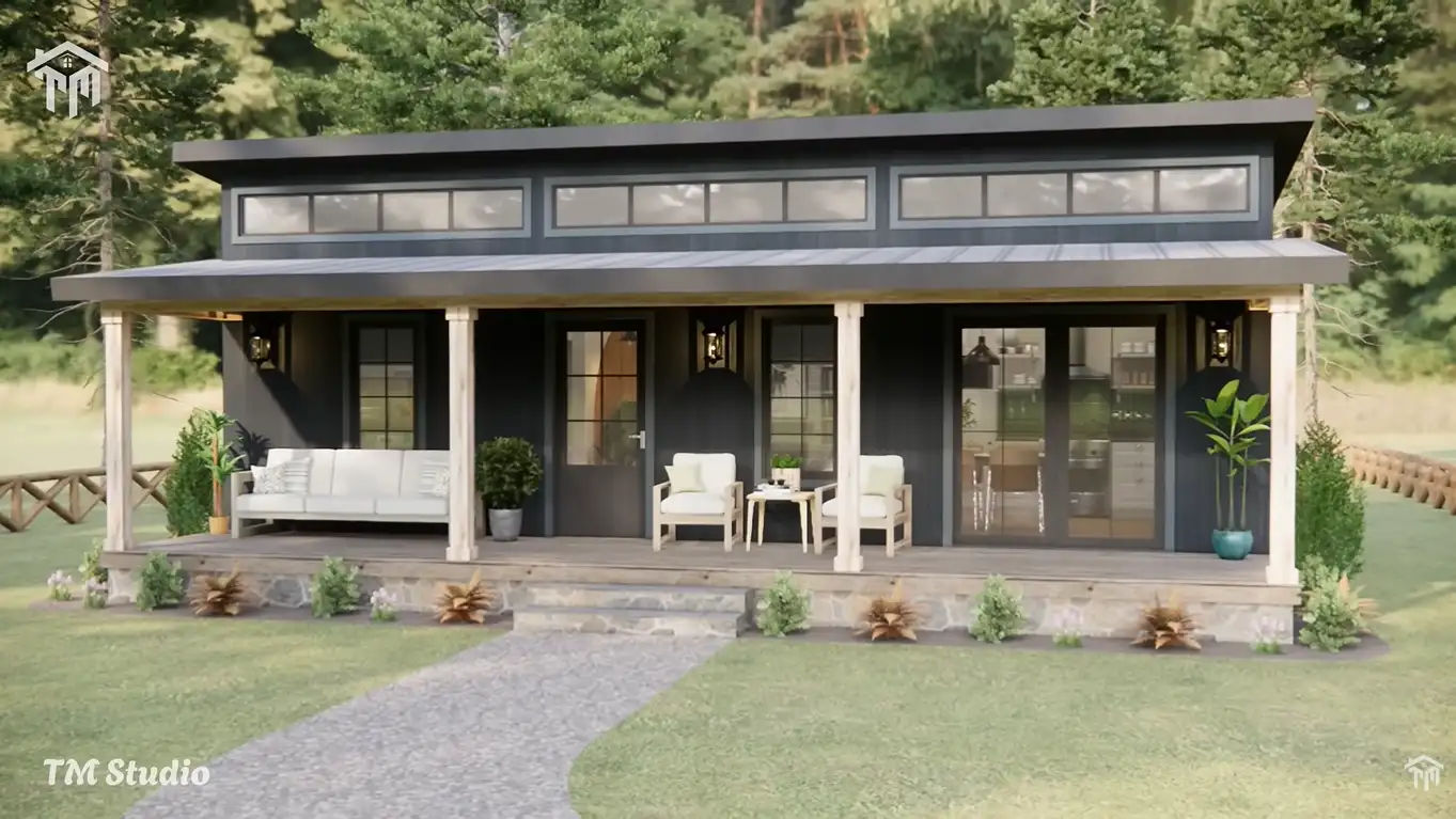 TMS-019-CF1 - TM Studio - Small House Design
