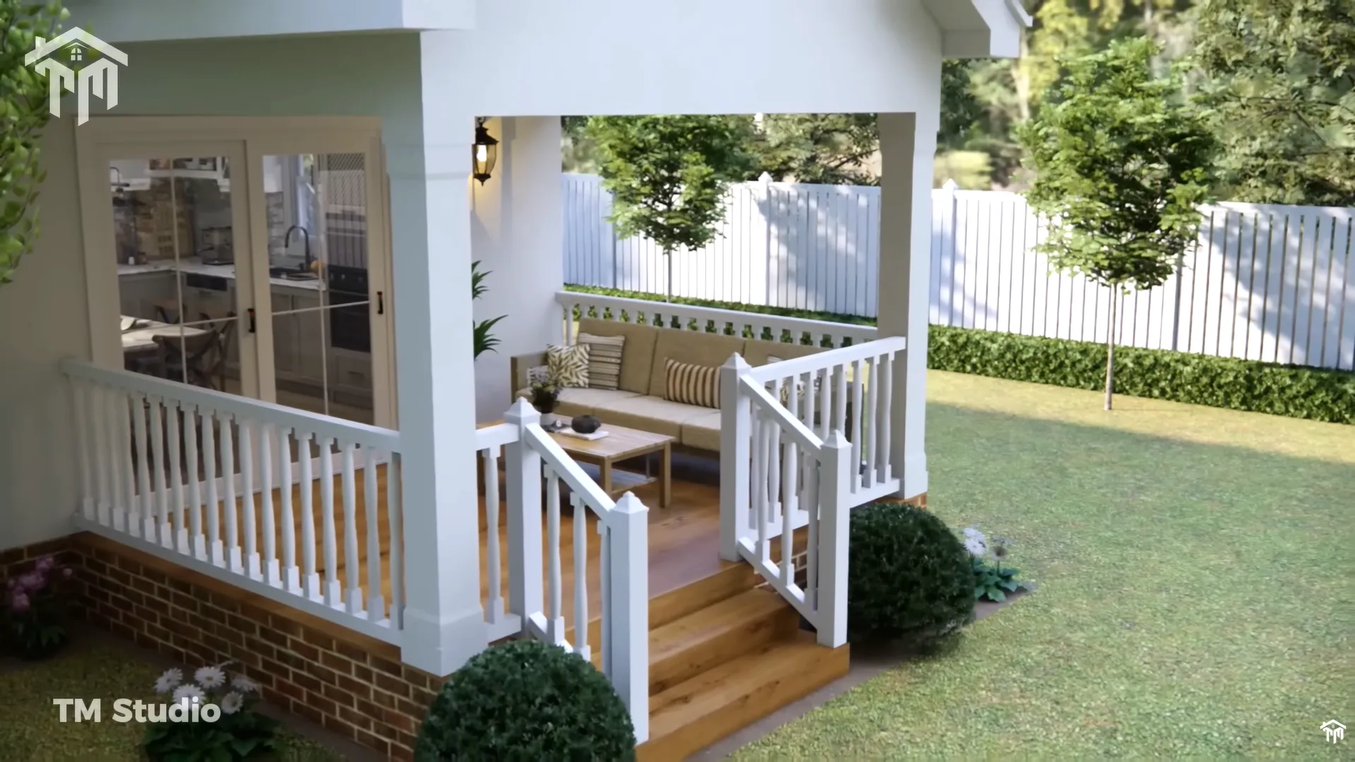 TMS-012-CF1 | 2-Bedroom - TM Studio - Small House Design