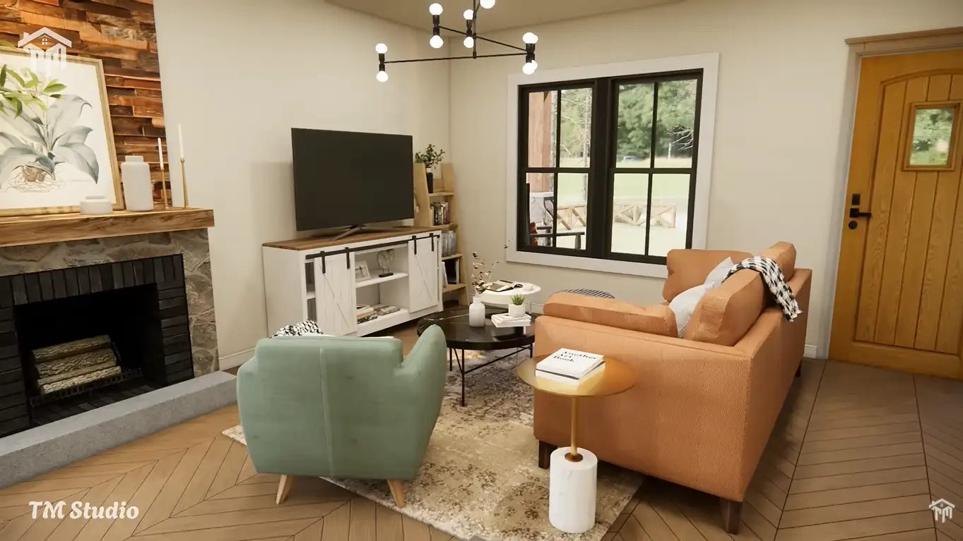 TMS-022-CF1 | TM Studio - 2 Bedroom Craftsman House Plan