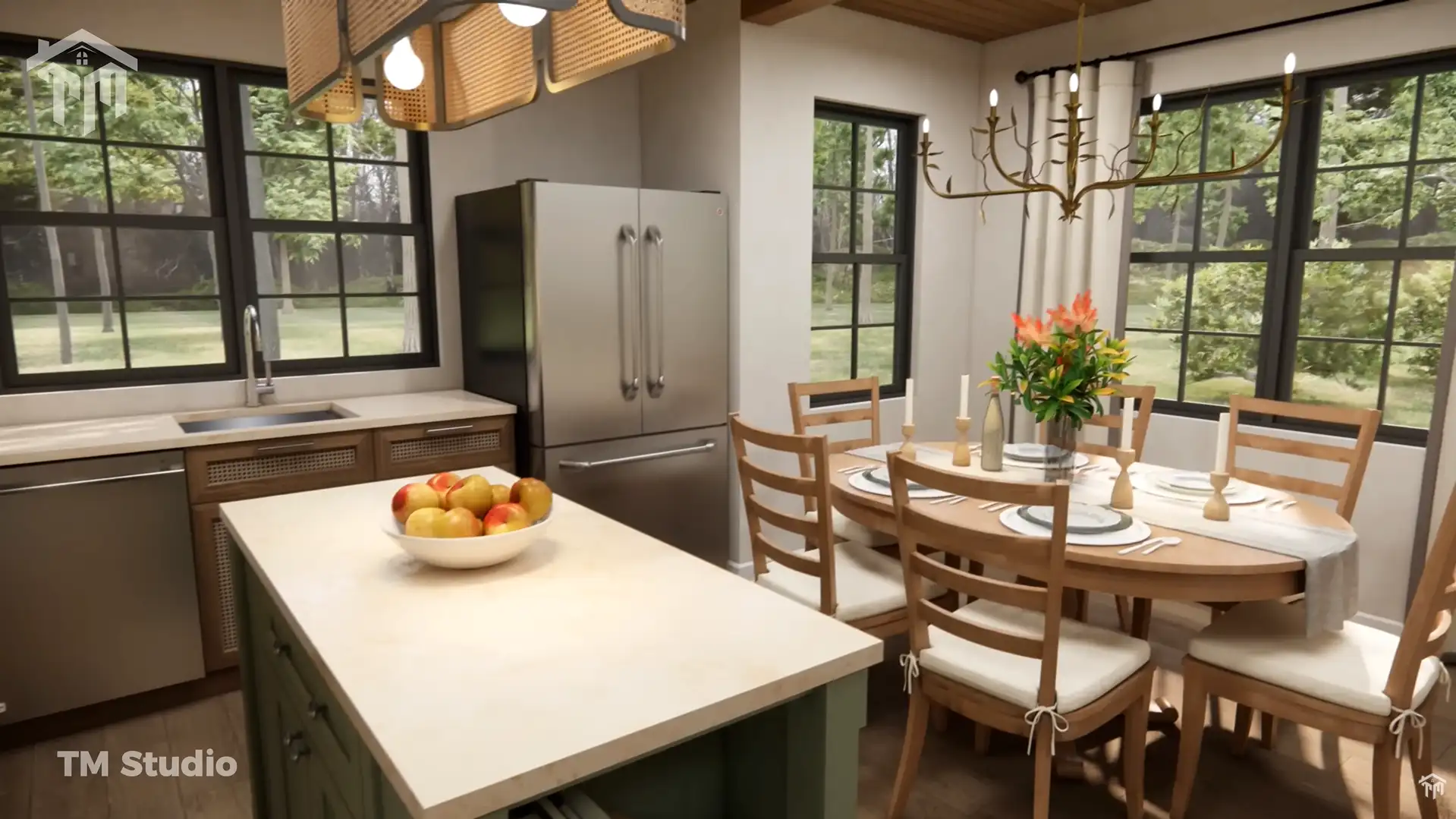 TM Studio 2 Bedroom Small House Floor Plan | Cozy Single-Story Home Design