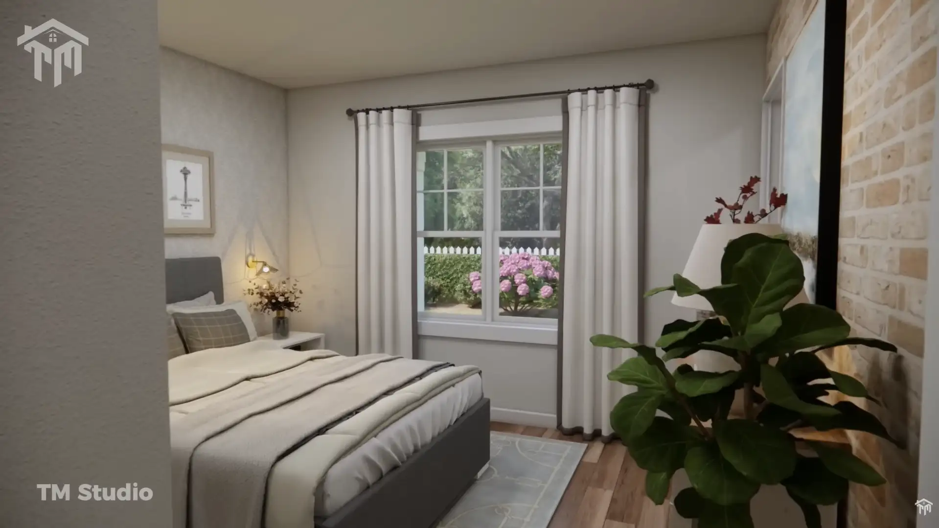 TM Studio 30×29 Small Country House Plan | 2 Bed 2 Bath