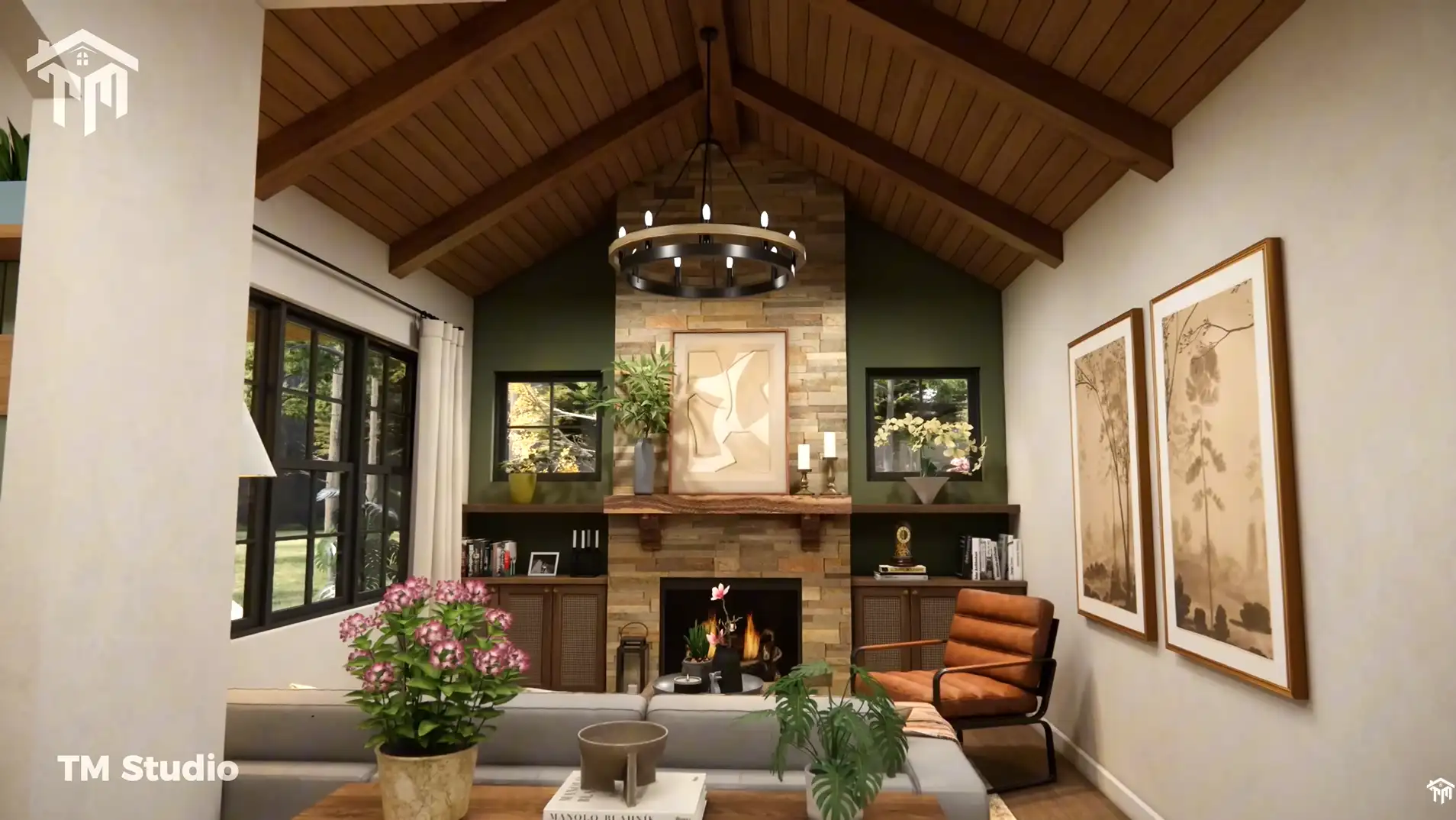 TM Studio 2 Bedroom Small House Floor Plan | Cozy Single-Story Home Design