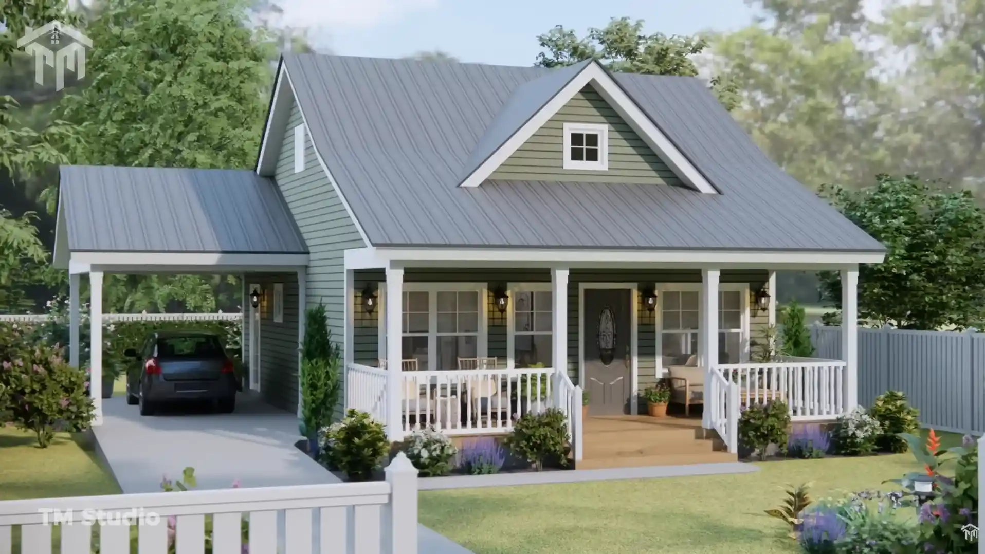TMS-128-CF1 - TM Studio - Small House Design